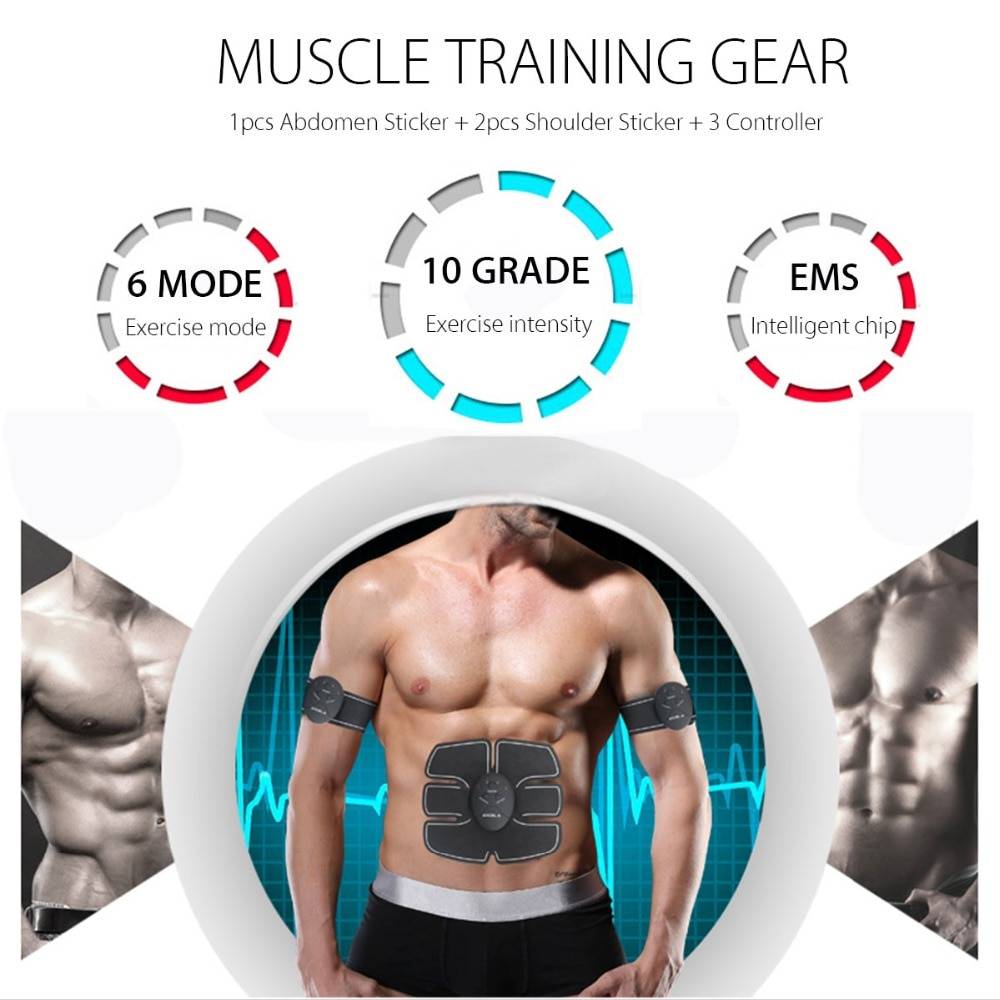 EMS Electrical Muscle Stimulator For Abdominal Muscle Development ...