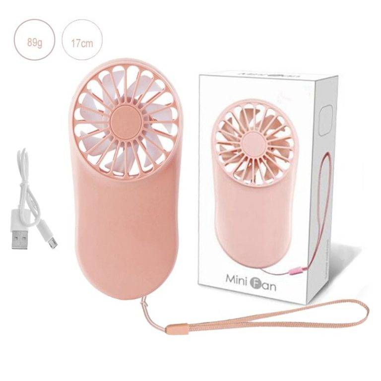 Slimline Rechargeable USB Mini Fan | Portable Pocket Cool Air Hand Held ...